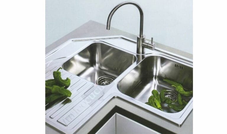 Evier Inox coin FRANKE Double Bac avec égouttoir droite ⋆ Société Brico ...